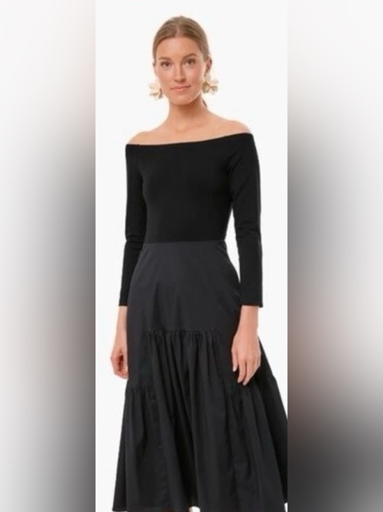 Tuckernuck | Dresses | Tuckernuck Marissa Dress Midi Black Tiered ...
